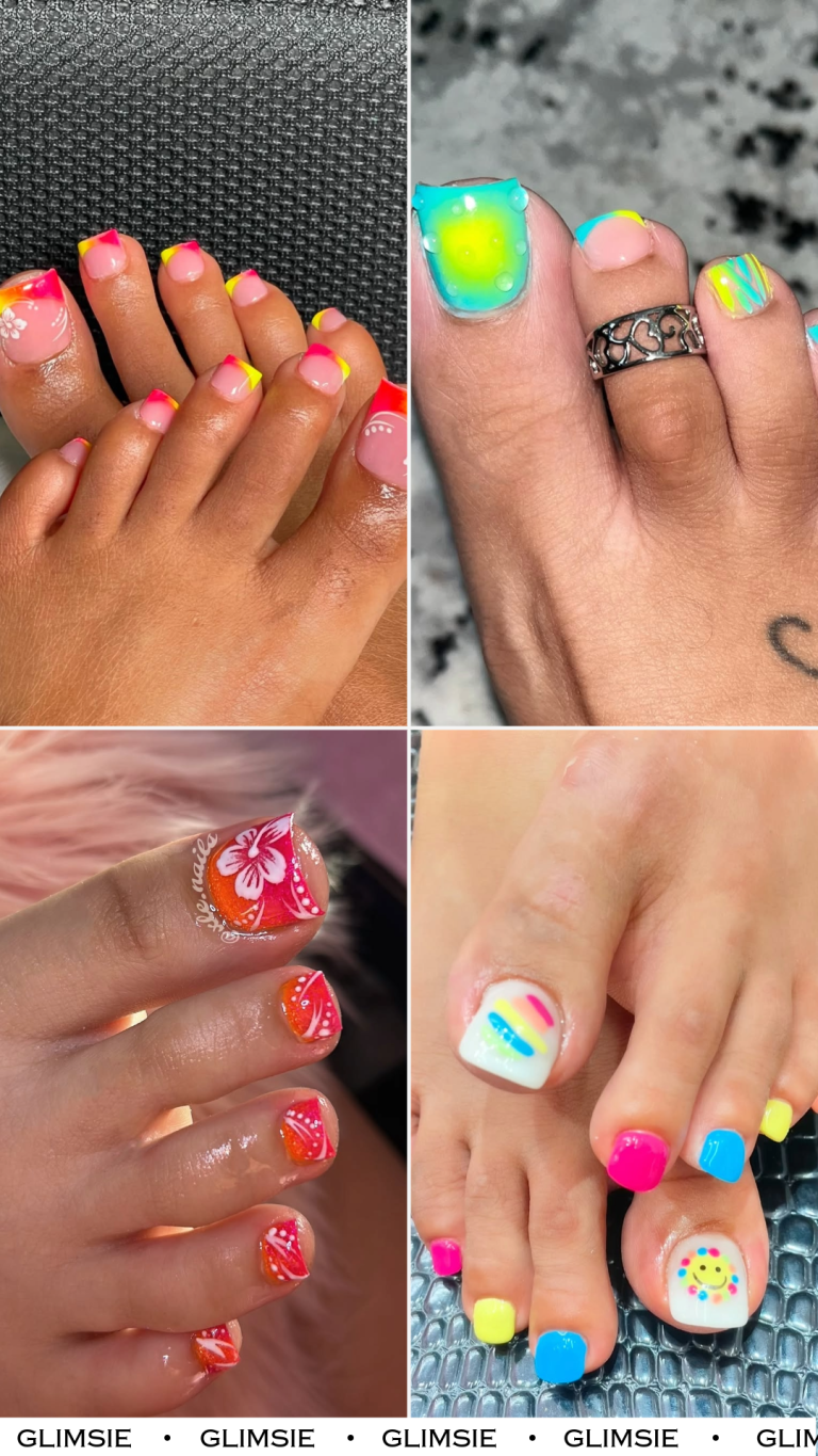 23 Fresh & Fun Summer Toe Nail Ideas That Shine All Season - Glimsie