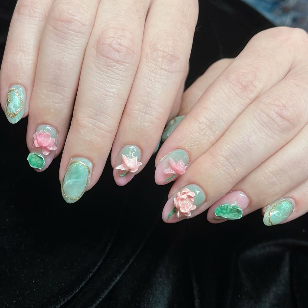 36 Elegant Flower Nail Ideas Perfect for Any Season - Glimsie