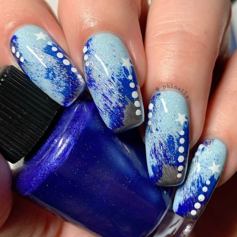 26 Icy Blue Nail Ideas So Cool They’ll Outshine the Snow - Glimsie