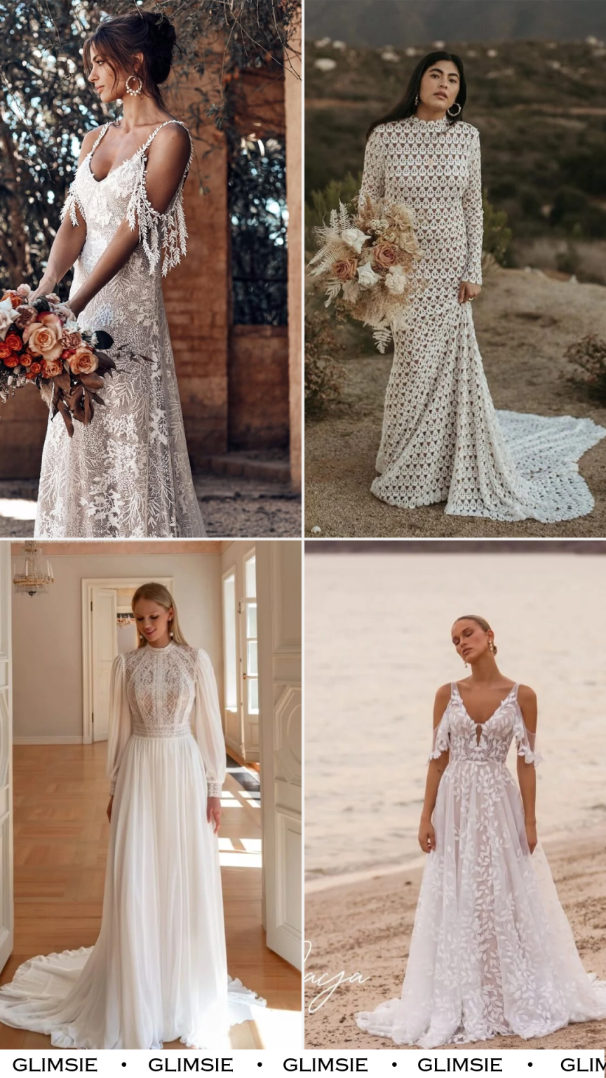 30 Boho Wedding Dress Ideas So Dreamy They’ll Make You Cancel Your ...