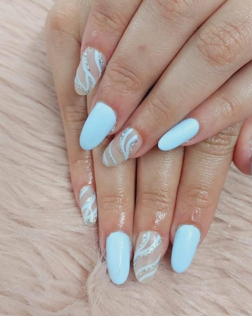 26 Icy Blue Nail Ideas So Cool They’ll Outshine the Snow - Glimsie