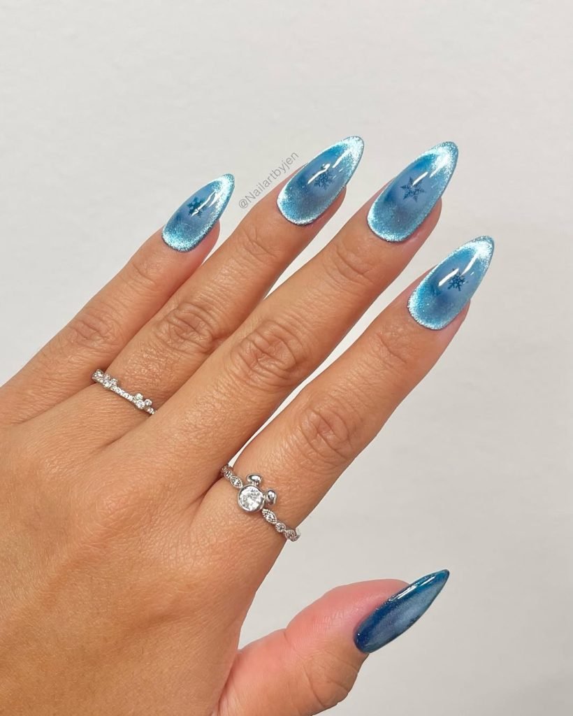 26 Icy Blue Nail Ideas So Cool They’ll Outshine the Snow - Glimsie
