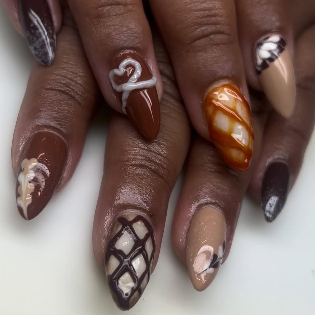 28 Coffee Nail Ideas Blowing Up Feeds Faster Than a Double Shot of ...