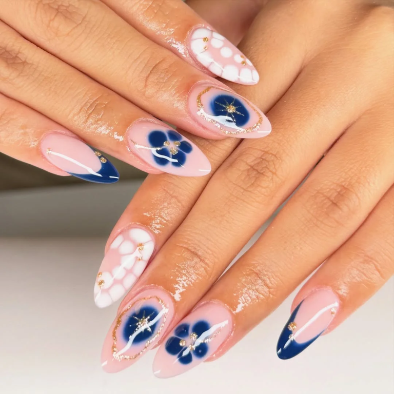 24 Navy Blue Wedding Nail Ideas So Gorgeous You’ll Regret Not Saving ...
