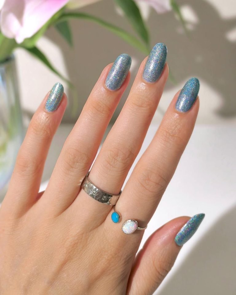 23 Blue Winter Nail Ideas So Stunning They’ll Freeze Your Feed in ...