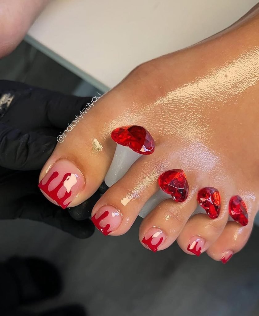 22 Valentines Day Toe Nail Ideas You’ll Be Glad You Chose - Glimsie
