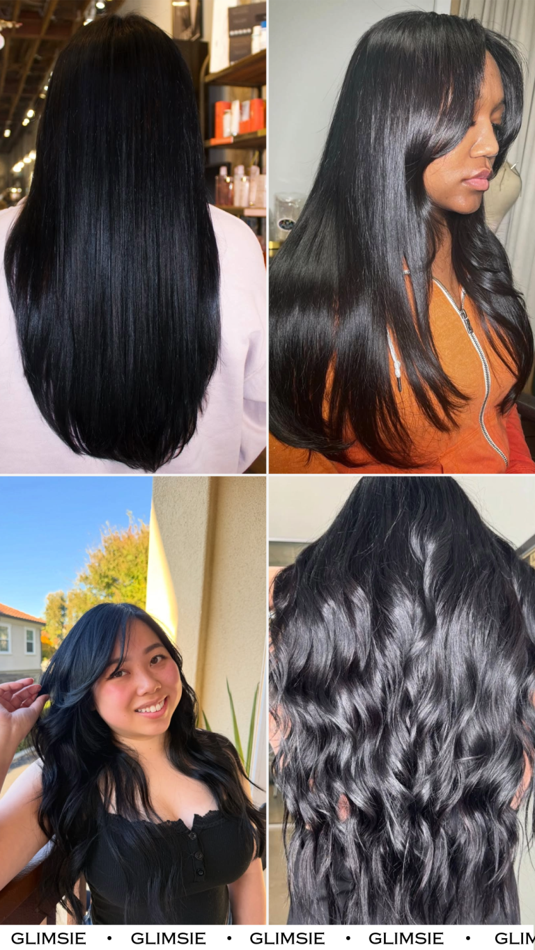 22 Glossy Black Haircolor Ideas Designed for Smooth, Mirror-Like Finish ...