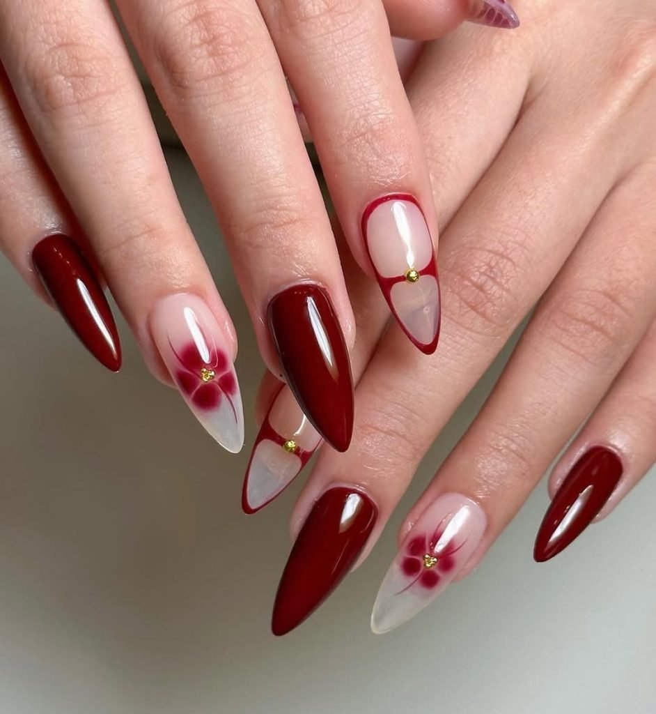 26 Cranberry Red Nail Ideas Making Neutral Manis Feel Boring - Glimsie