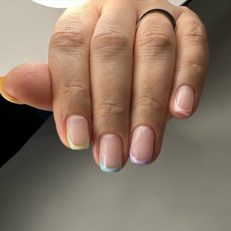 26 Easter French Tip Nail Ideas Inspiring the Prettiest Springtime ...