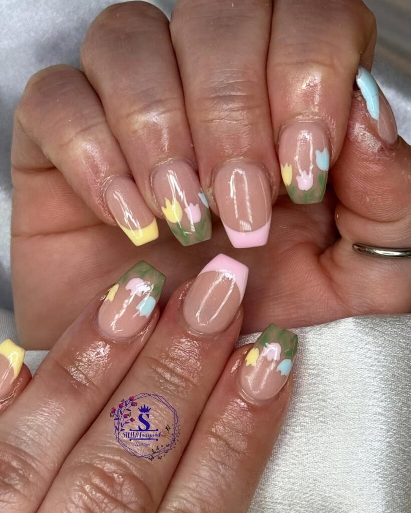 26 Easter French Tip Nail Ideas Inspiring the Prettiest Springtime ...
